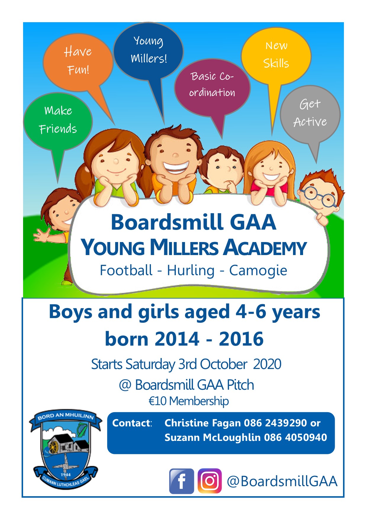 Young Millers Academy – Boardsmill GAA