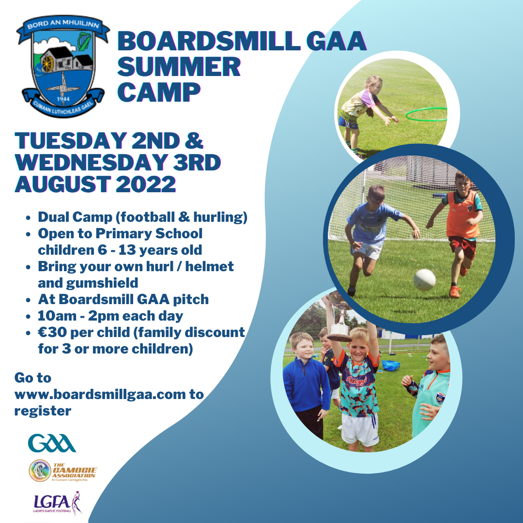 Boardsmill GAA Summer Camp 2022 – Boardsmill GAA