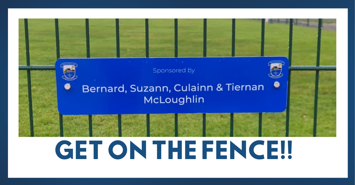 Get on the fence!!! – Boardsmill GAA